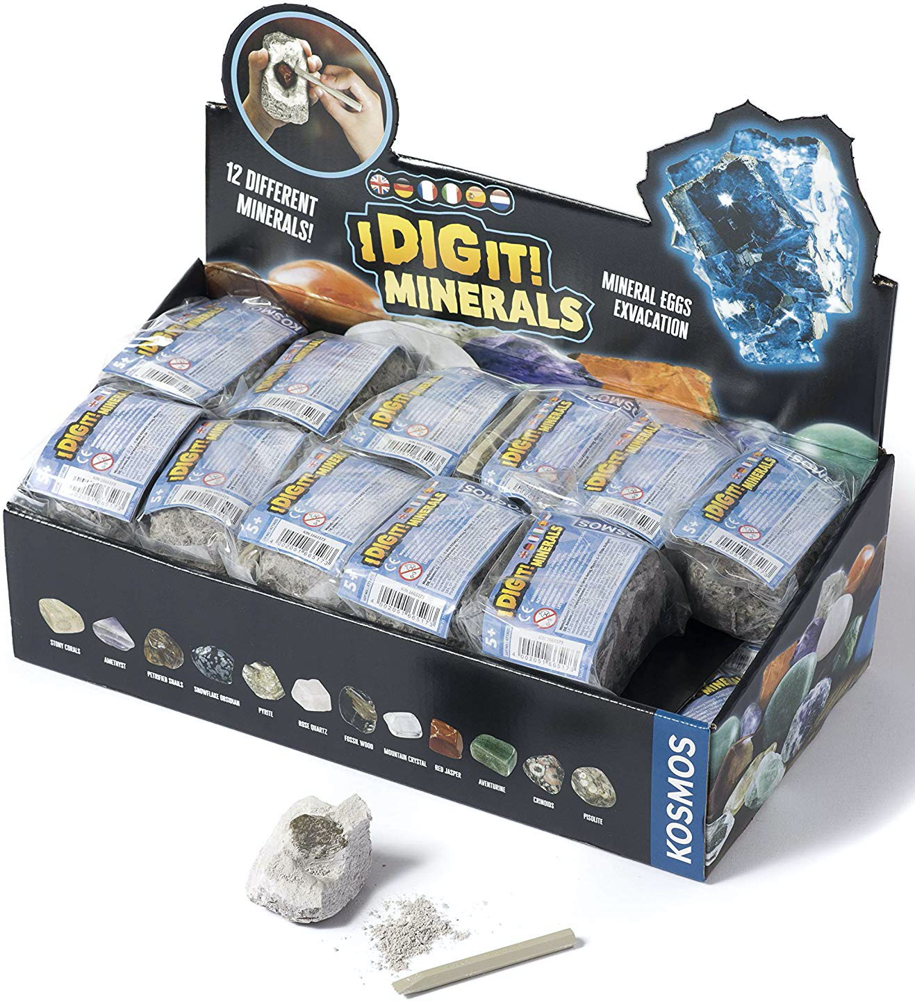 I Dig It Minerals (display of 24) - Science and Nature New Zealand