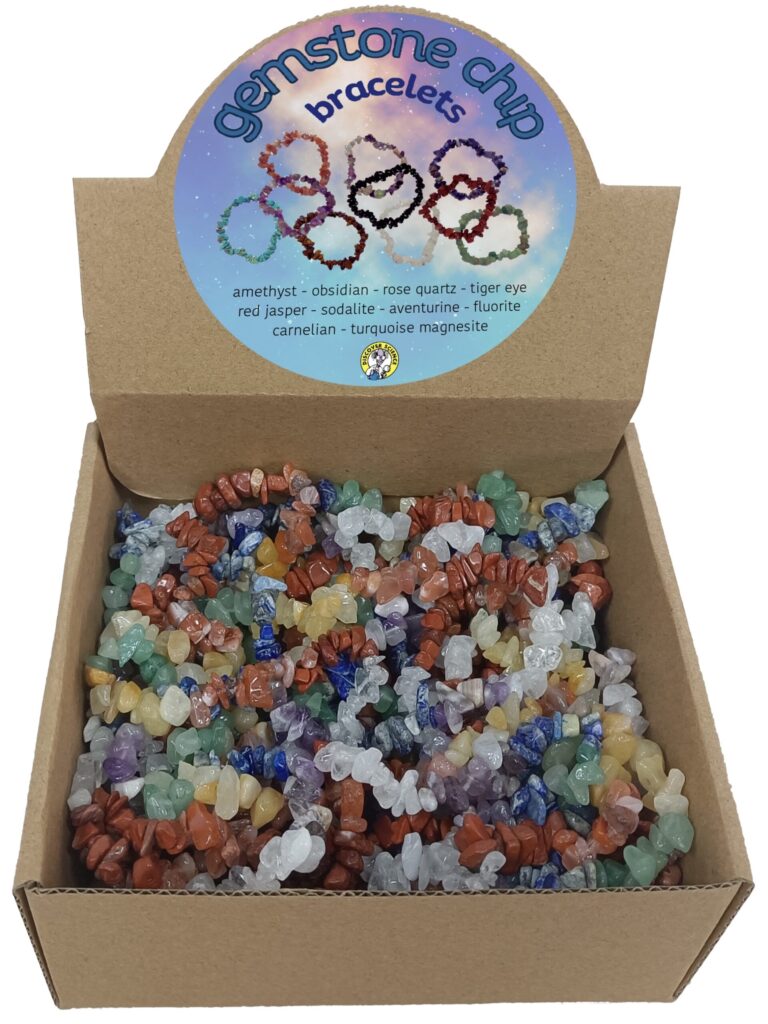 Gemstone Chip bracelets (display of 50) - Science and Nature New Zealand